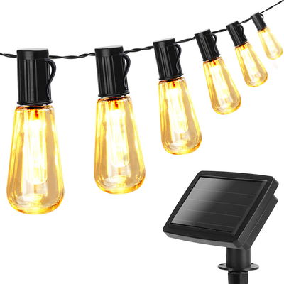 Ljusslinga Solcell | 10 x LED Lampor | 3,8 m | PlusLED.se