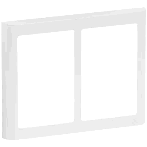 Fuga designramme 63 Soft | 2x1.5 modul | Hvid