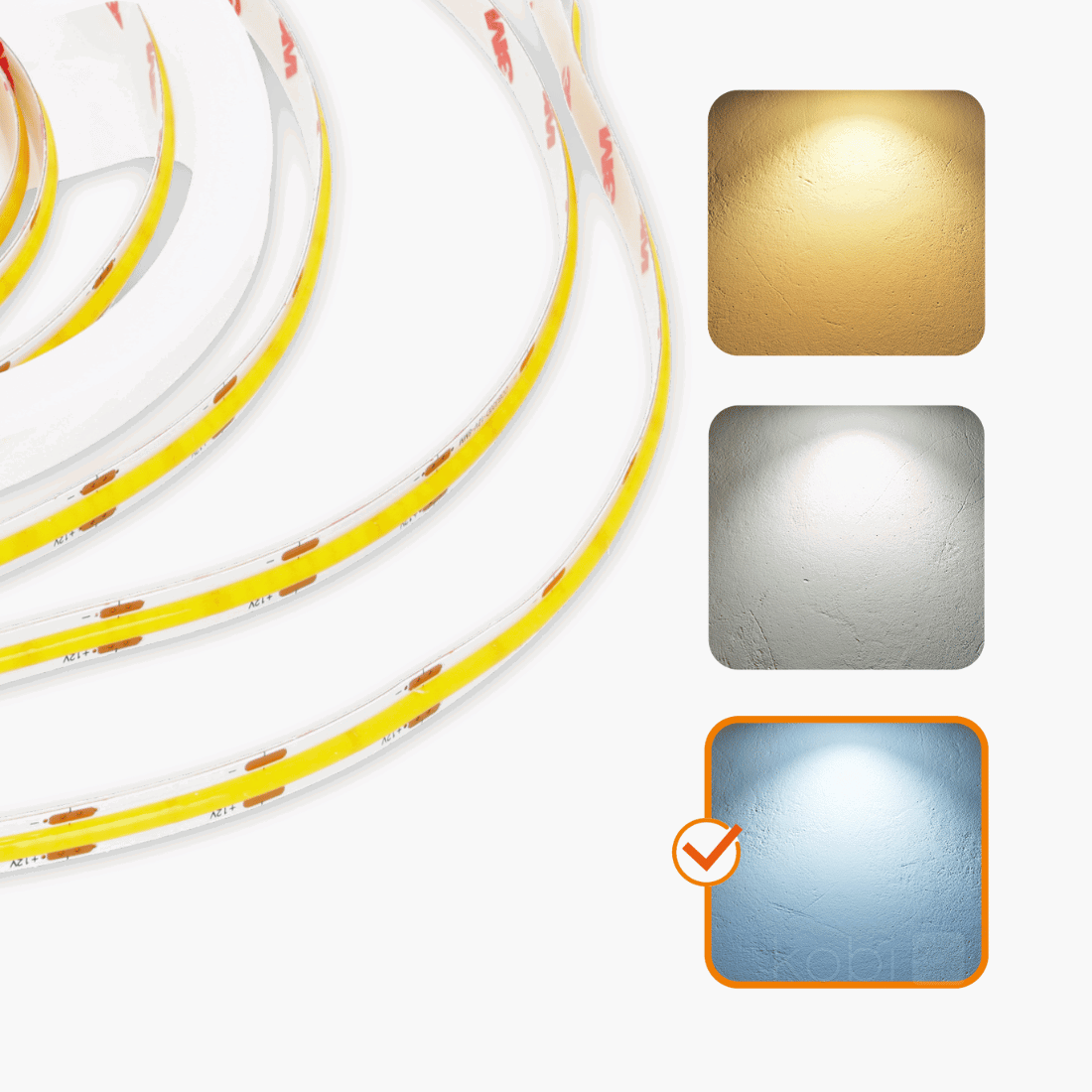 COB Udendørs LED Strip | 12V | 6500K | Dæmpbar