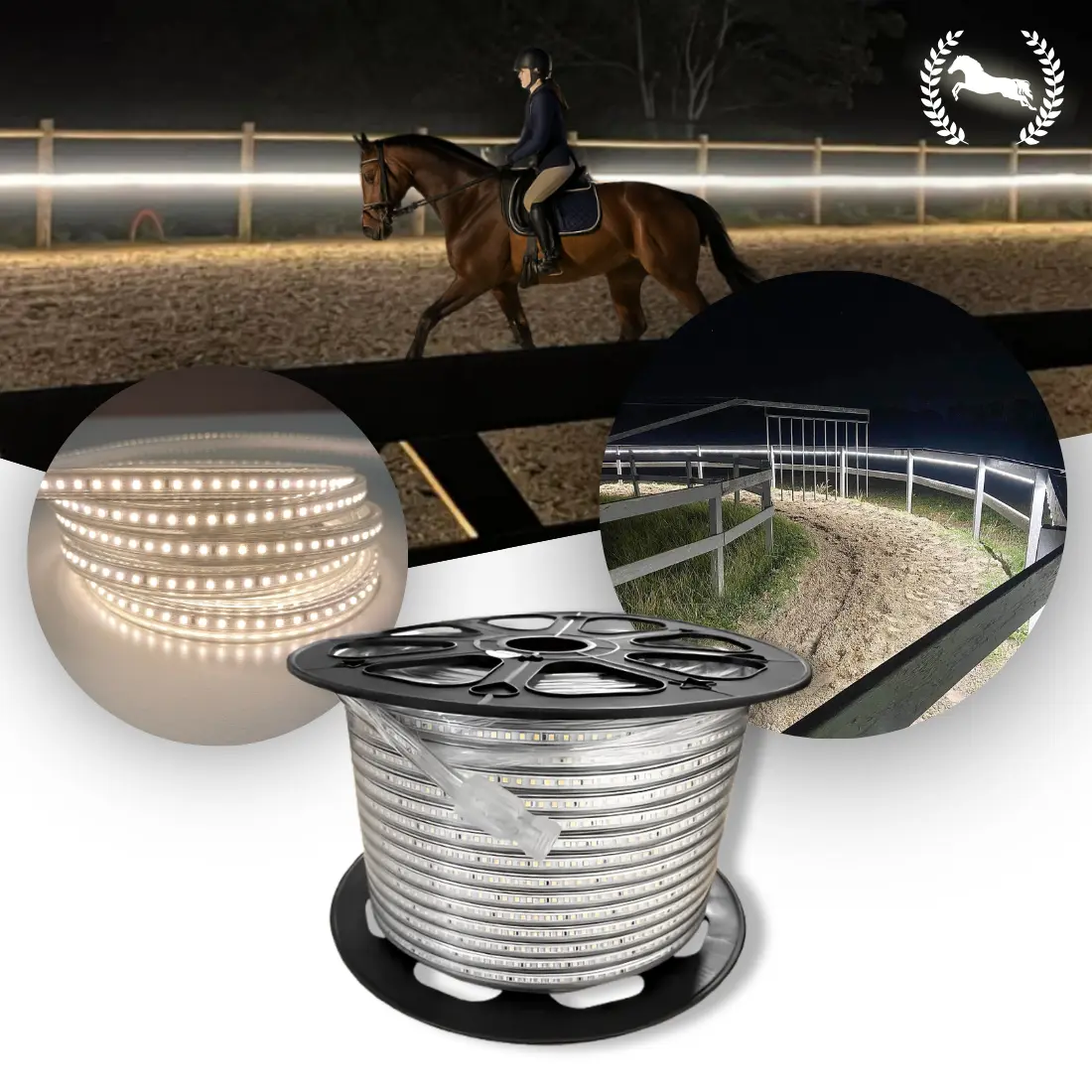 Ridebane lys | 150m | 4000K | 1000lm/m | 8W/m