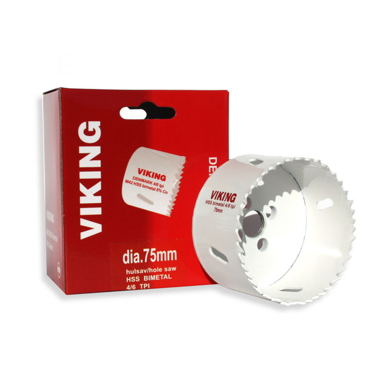VIKING Lochsäge/Lochbohrer/Kopbohrer | 75mm | Schnitttiefe: 38mm