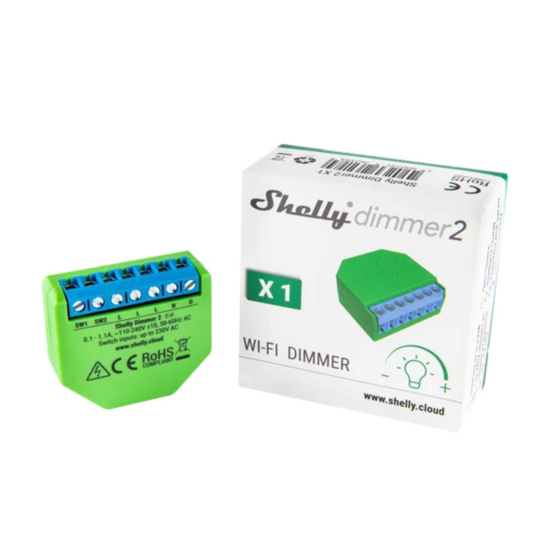 4 stuks Shelly Dimmer 2 | Intelligente dimmer | PlusLED