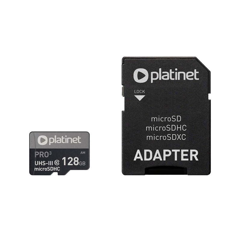 Micro SD Kort | 128GB | Minneskort | Adapter | MicroSDXC