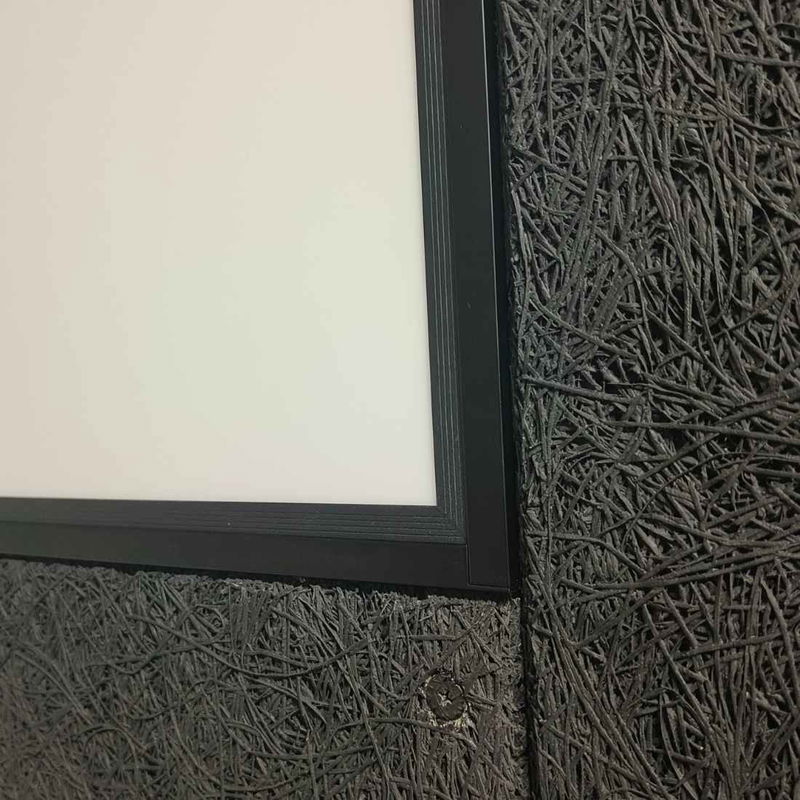 Sort LED Panel Ramme Til Troldtekt | 60x60