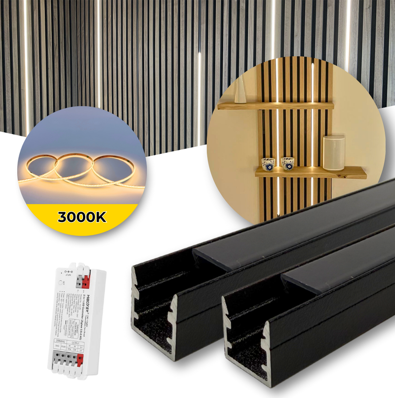 Akustikpanel LED belysning | Belysning Ribbvägg