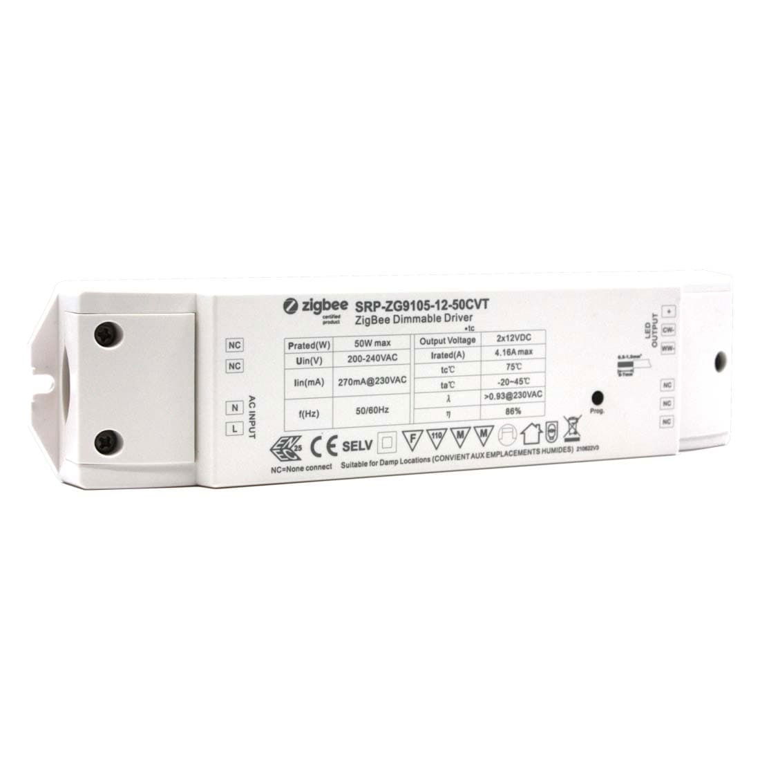 Zigbee LED Bestuurder | 12V Besturing | CCT (Kelvin) Besturing