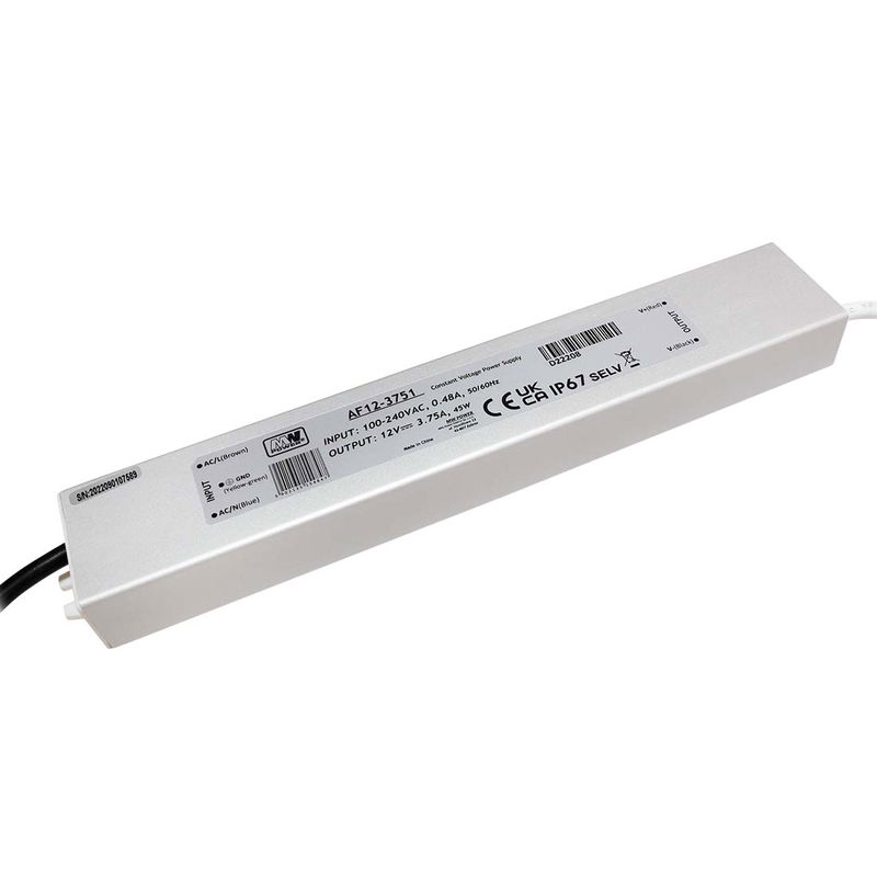 LED Driver 12V / LED Transformator | 45W | 3,75A | IP67
