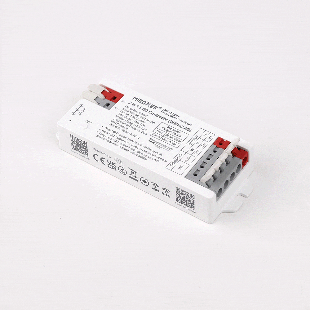 2in1 LED Strip Controller | WiFi+2.4g | 12/24v | E2-WR