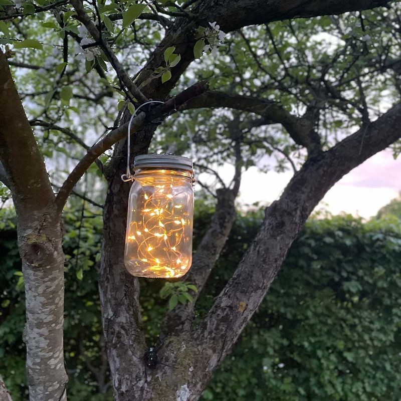 Solcelle Lanterne | Glas | LED | Lys Dekoration