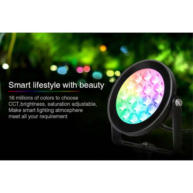 Zigbee trädgård spotlight | Hue kompatibel | Rgb+Cct