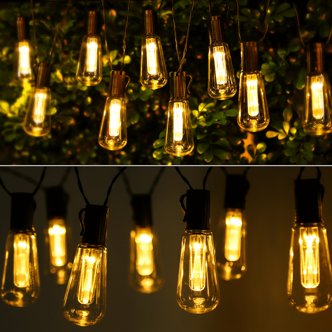 Ljusslinga Solcell | 10 x LED Lampor | 3,8 m | PlusLED.se
