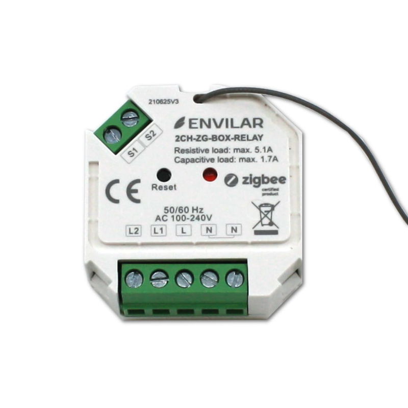 Zigbee relæ | Philips Hue kompatibel | 2 output