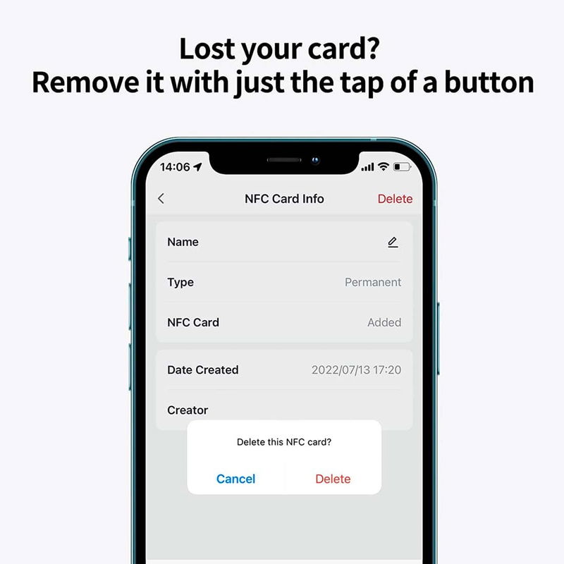 SwitchBot Card | 3 Stk. | NFC Kort | Tillbehör til Smart Lock