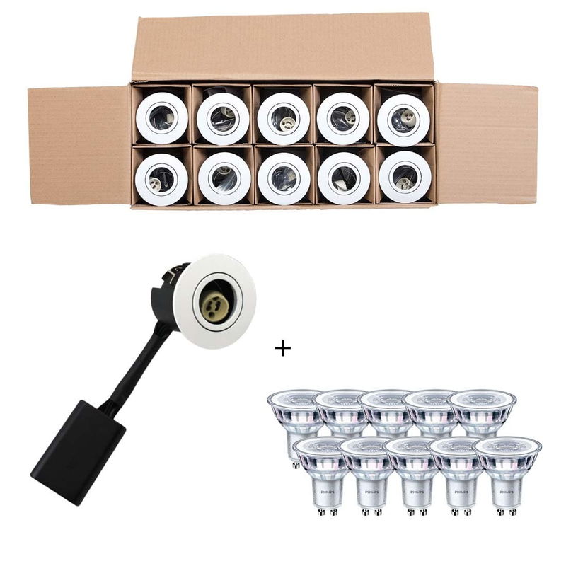 Gu10 Udendørs spot | Inkl. Pære | 3000K | 10 stk.