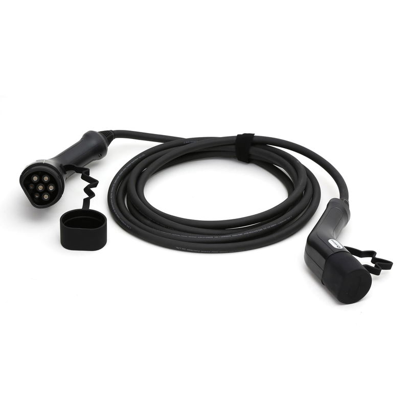 Laddkabel Elbil | 5m | 11kW | Typ 2 laddkabel | Svart | PlusLED