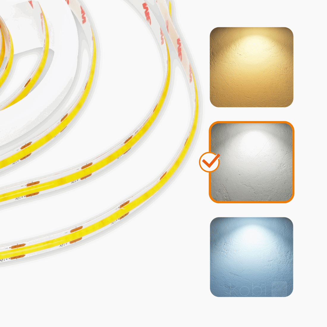 COB Outdoor LED Strip | 12V | 3000K | Dimbaar