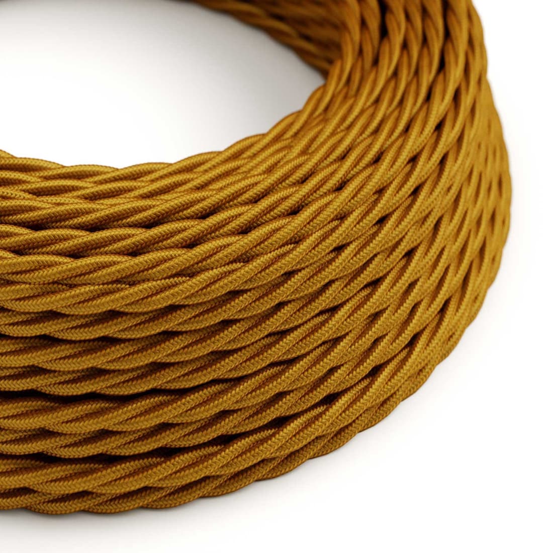Verdrilltes Gewebekabel Gold | Creative Cables | 5 Meter
