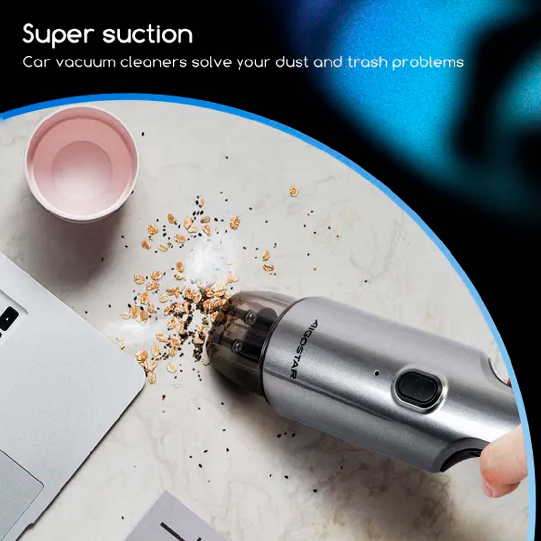 Handdammsugare | Perfekt för bilen | PlusLED