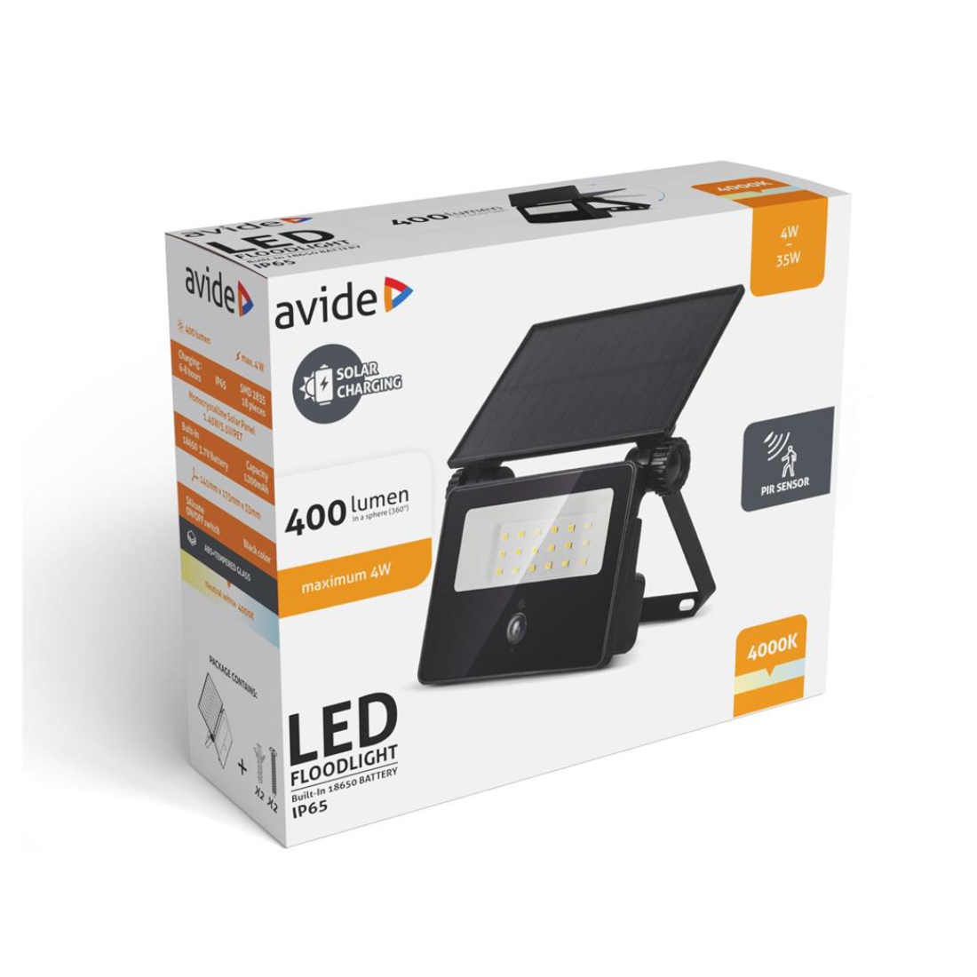 LED Flutlicht | 400lm | 4000K | Austauschbarer Akku