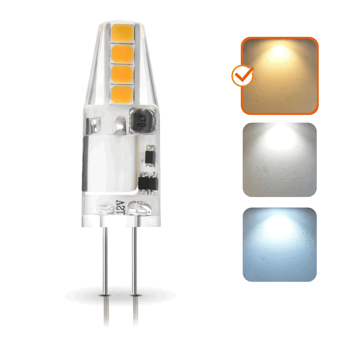 LED pære | G4 | 1,5W | 4000K | PlusLED