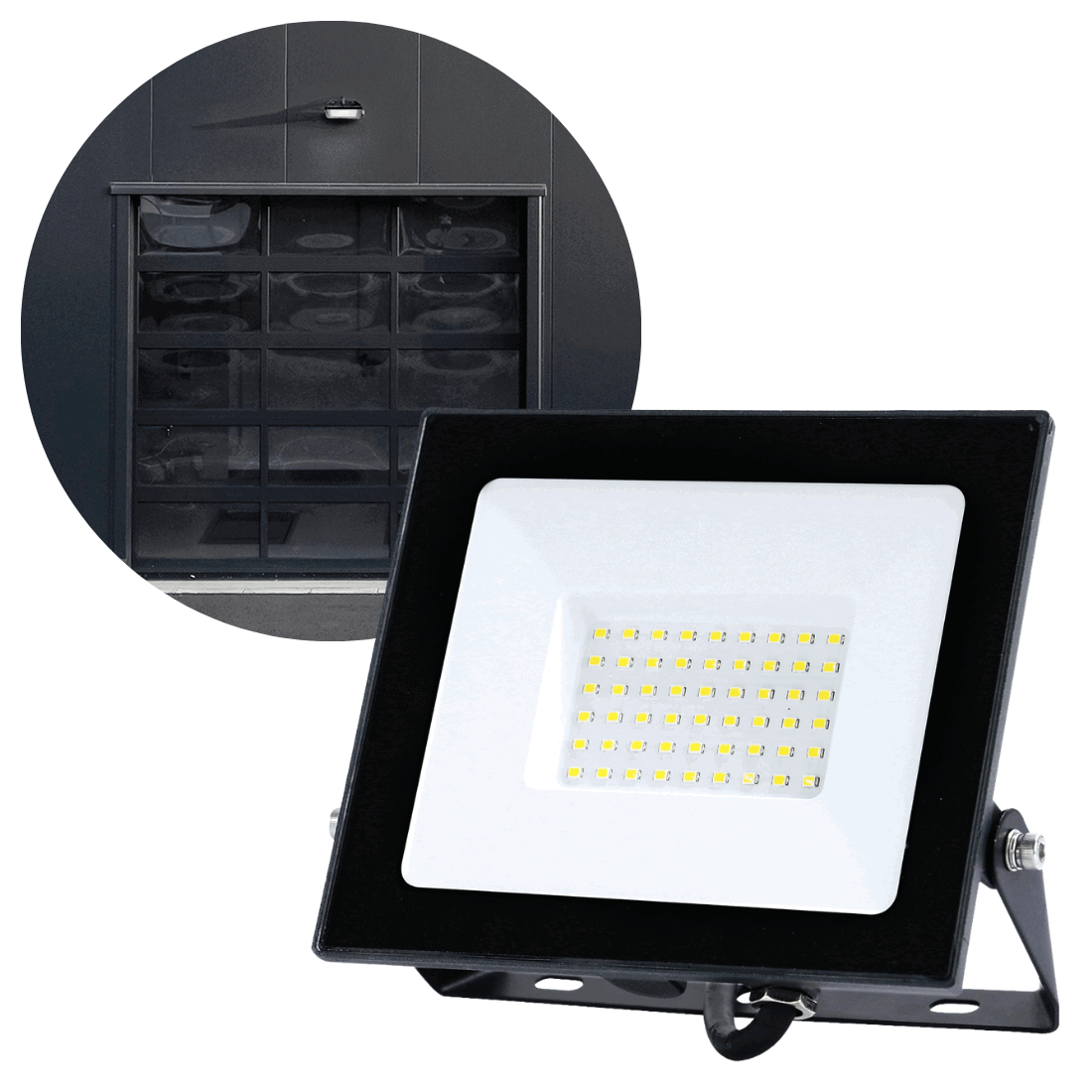 LED-projector | 50W | 4000K | Zwart | IP65 | MH