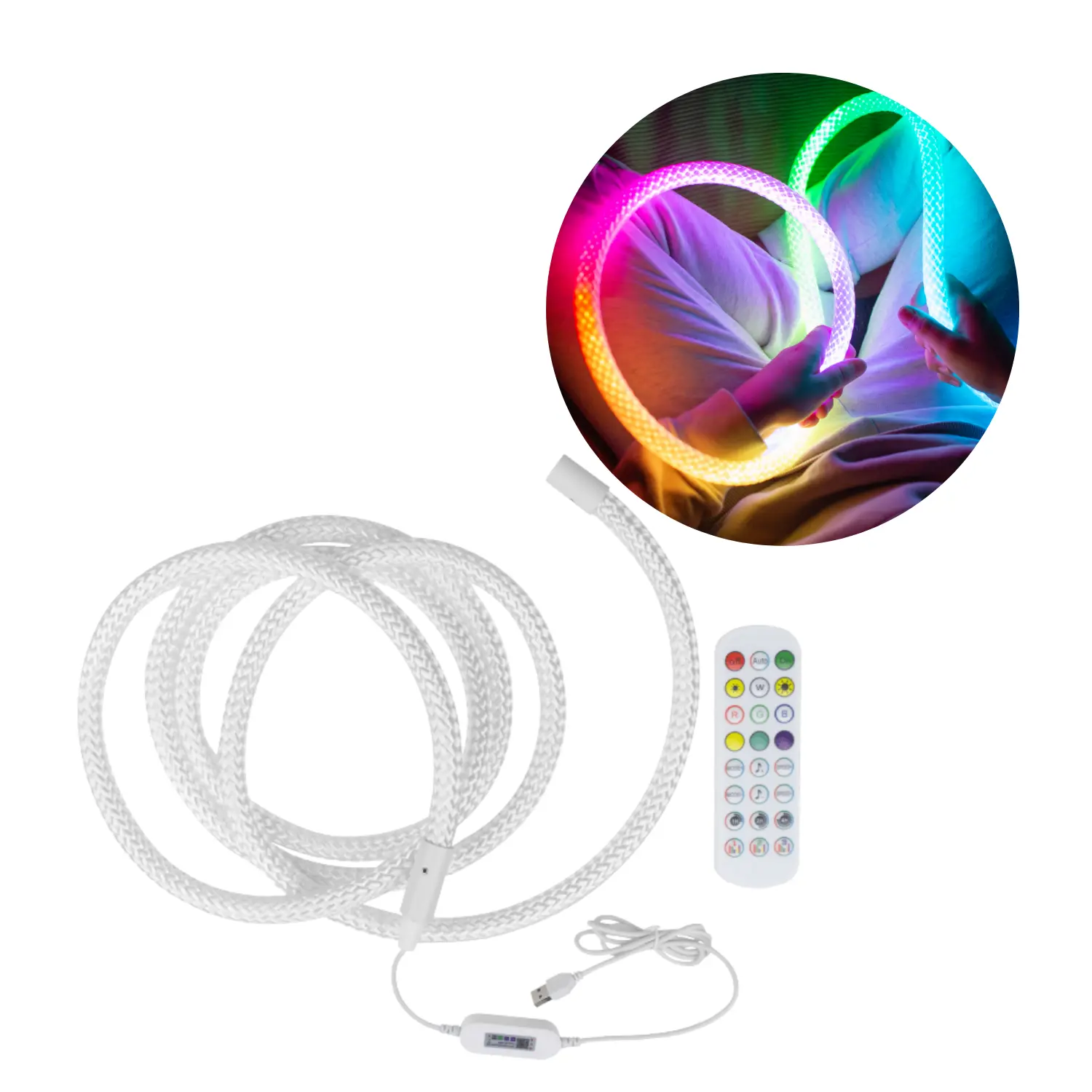 LED Line RGB 3M 5V med fjärrkontroll - PlusLED