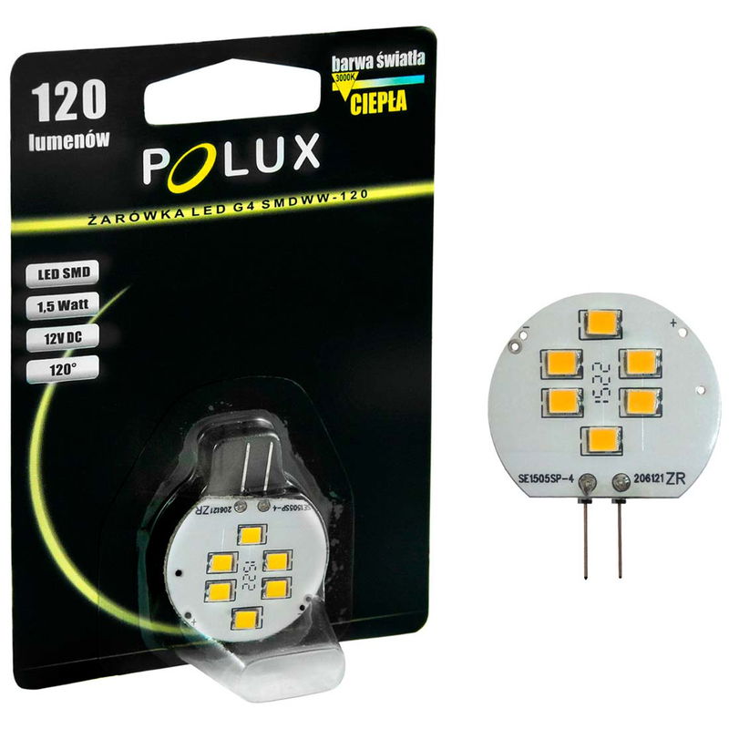 G4 LED Pære | 1.5W | 3000K | 120lm | 12V | PlusLED