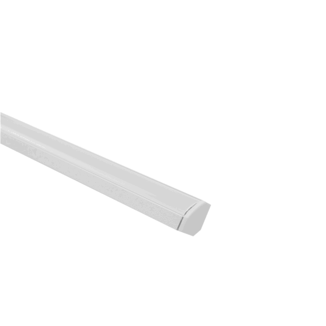 Aluprofil med milky diffuser | 18x18 mm | 1M | Hvid