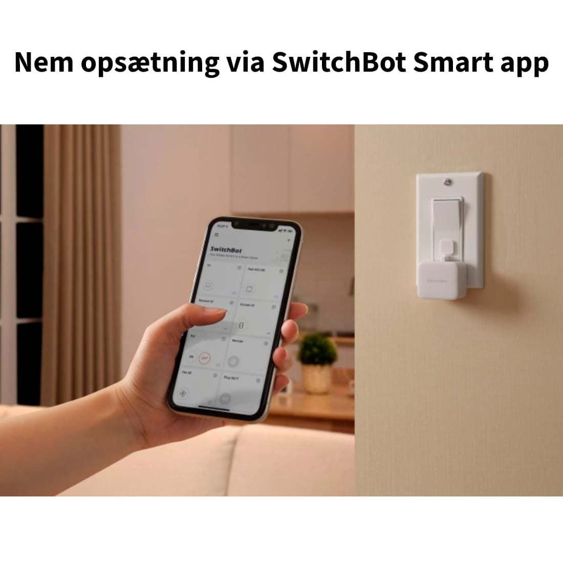 SwitchBot Bot | Smart home | Trykknap | Trådløs robot